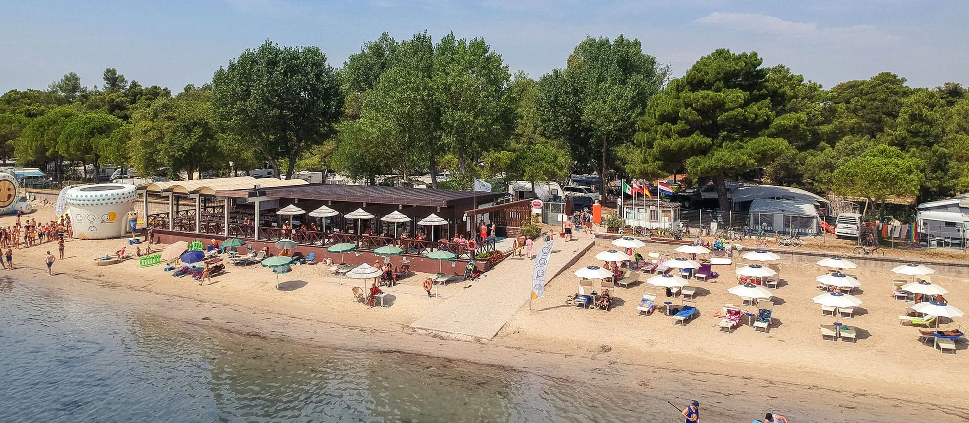 Camping Punta Spin in Grado, Adriatische zee